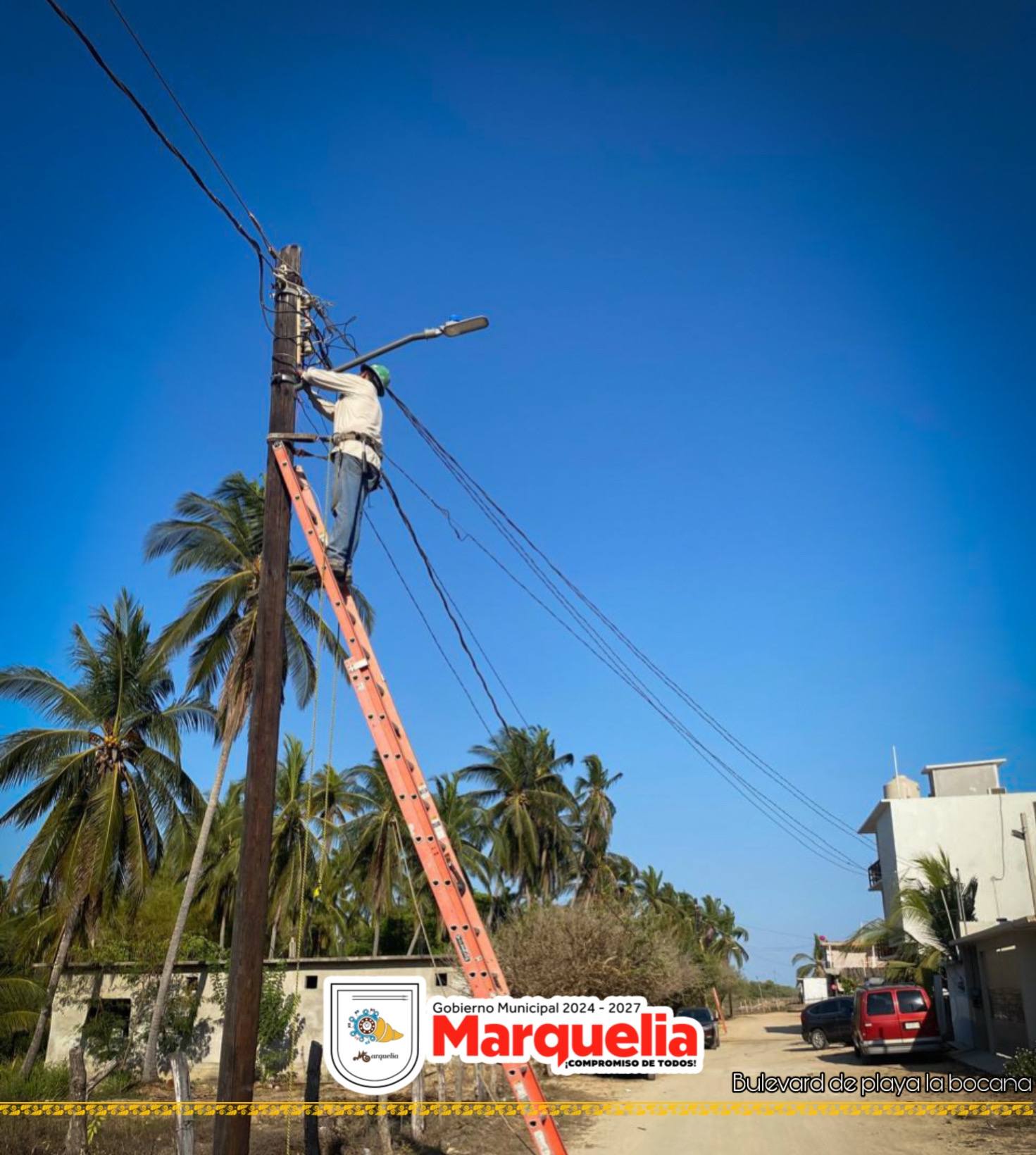 Instalan luminarias en accesos a playas de Marquelia - El Faro de la ...