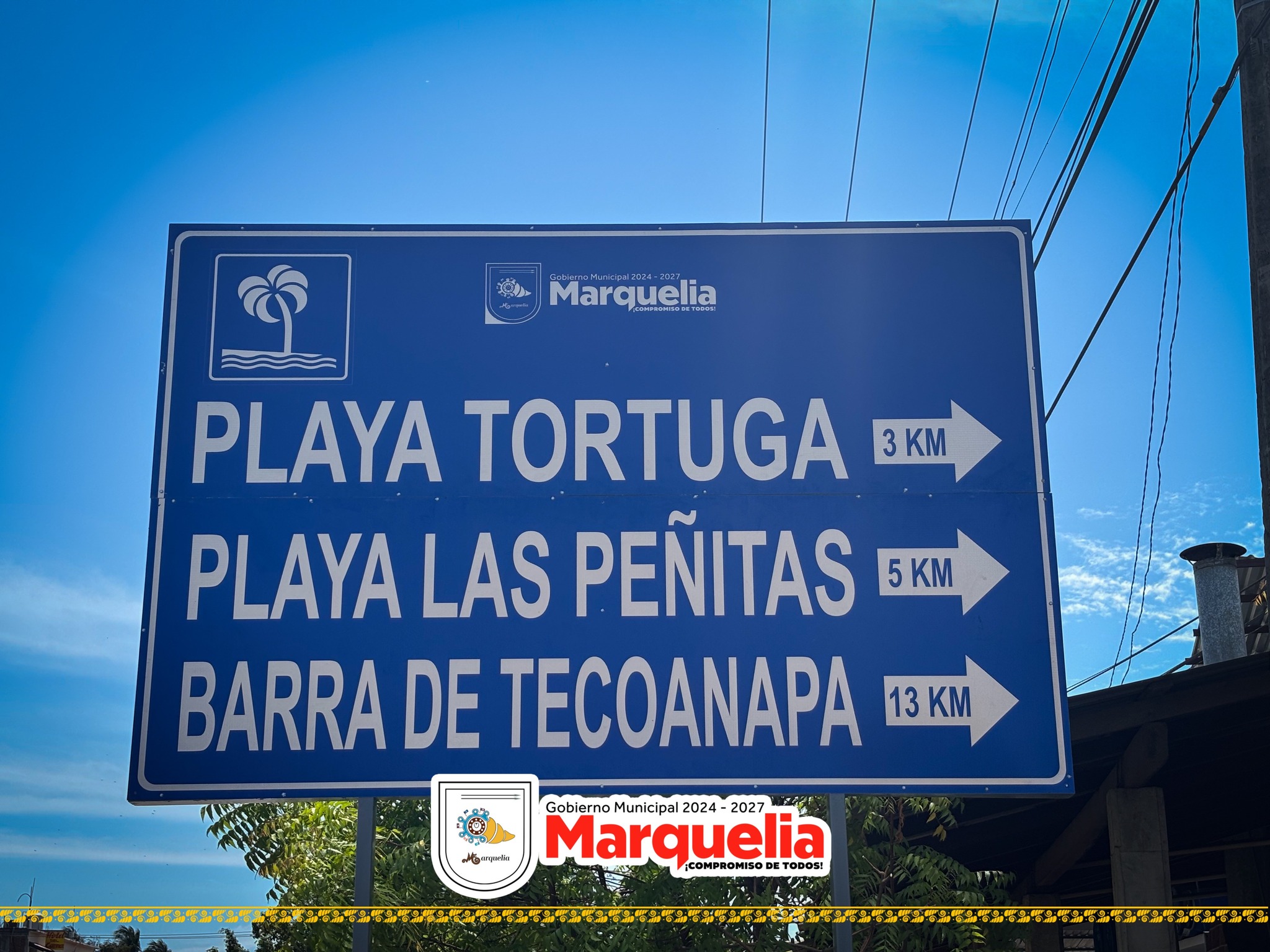 Colocan señalética para orientar al turismo en Marquelia - El Faro de ...
